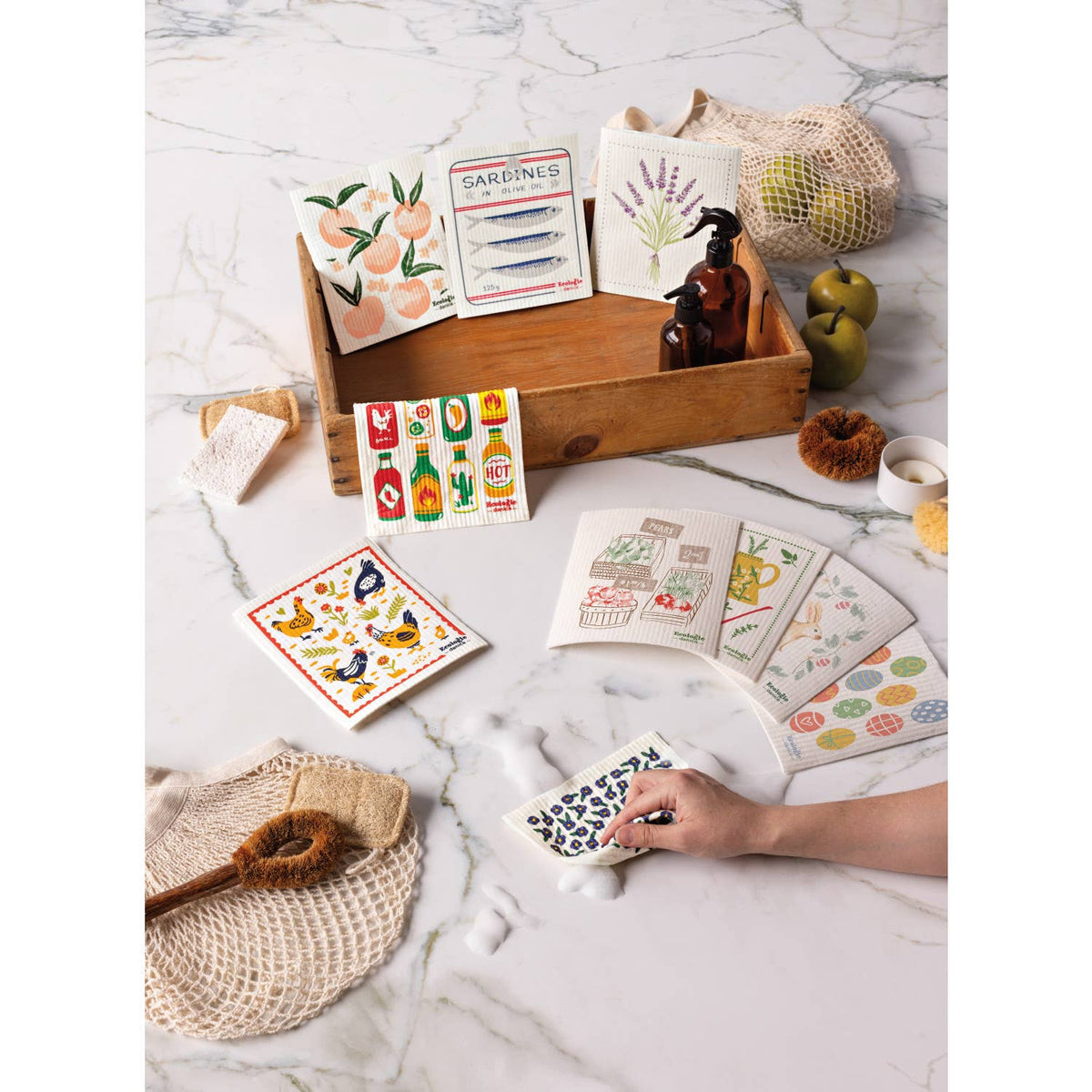 Peaches Swedish Dishcloth – BIGGLE Souvenirs & Gift Shop