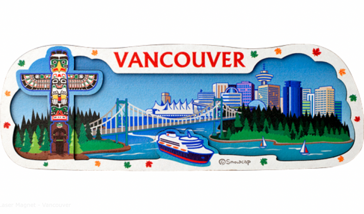 Laser Magnet - Vancouver – BIGGLE Souvenirs & Gift Shop