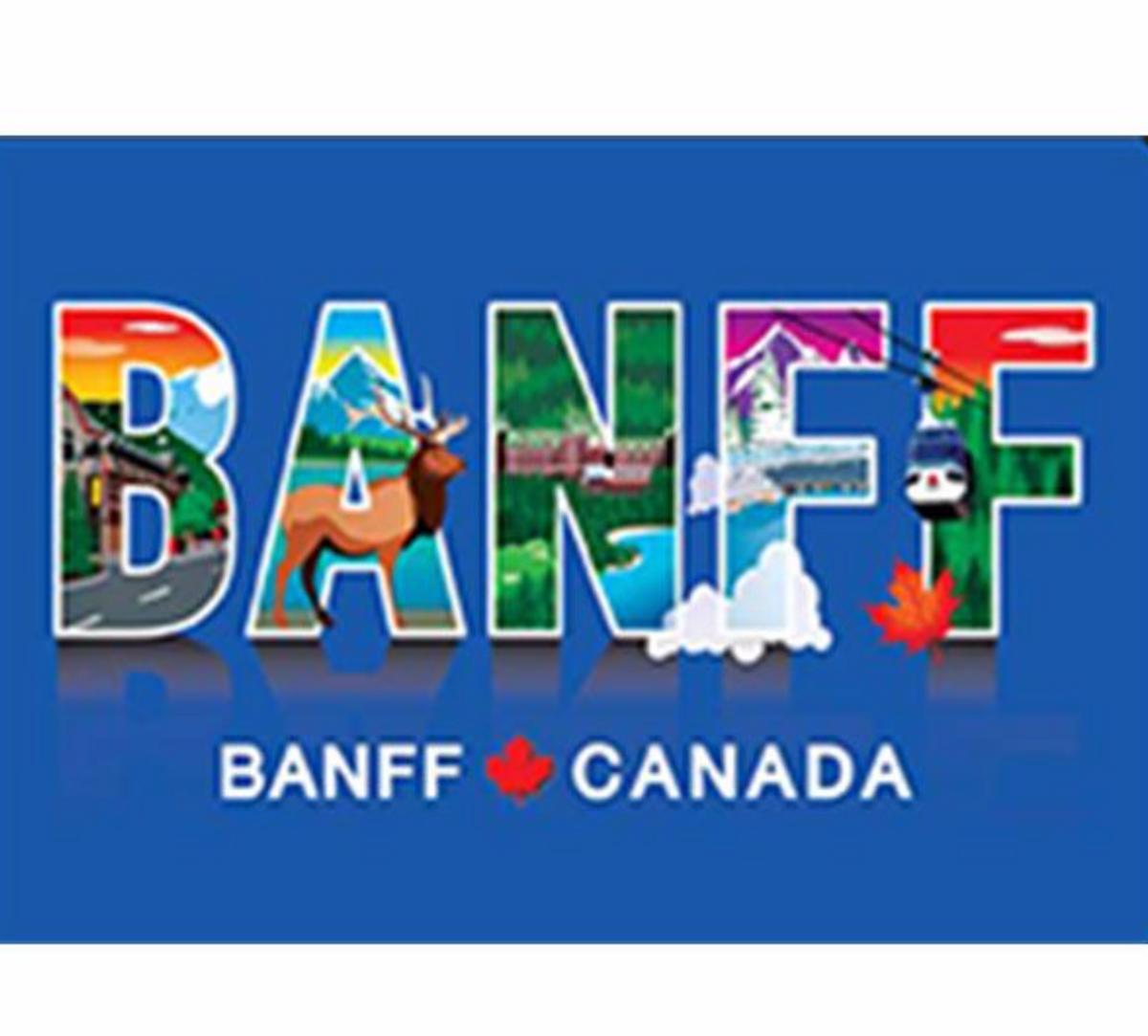 Photo Magnet - 2 x 3'', Text with Icons, Banff – BIGGLE Souvenirs ...