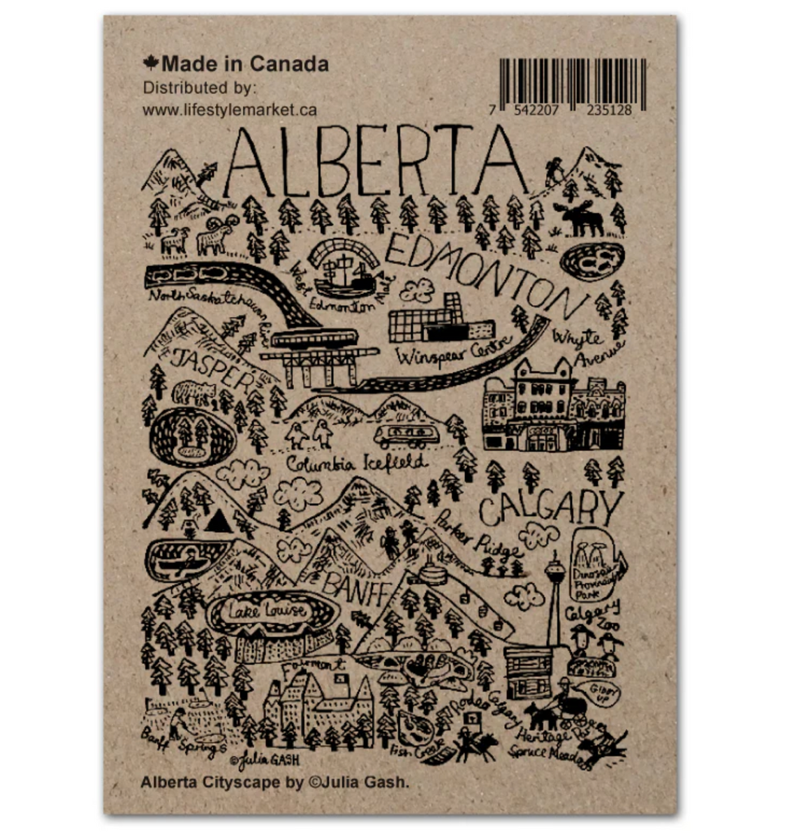 Alberta Cityscape magnet – BIGGLE Souvenirs & Gift Shop