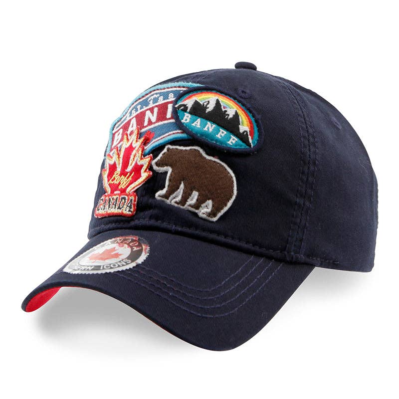 Banff Assorted Embroidery Badge Cap: Navy – BIGGLE Souvenirs & Gift Shop