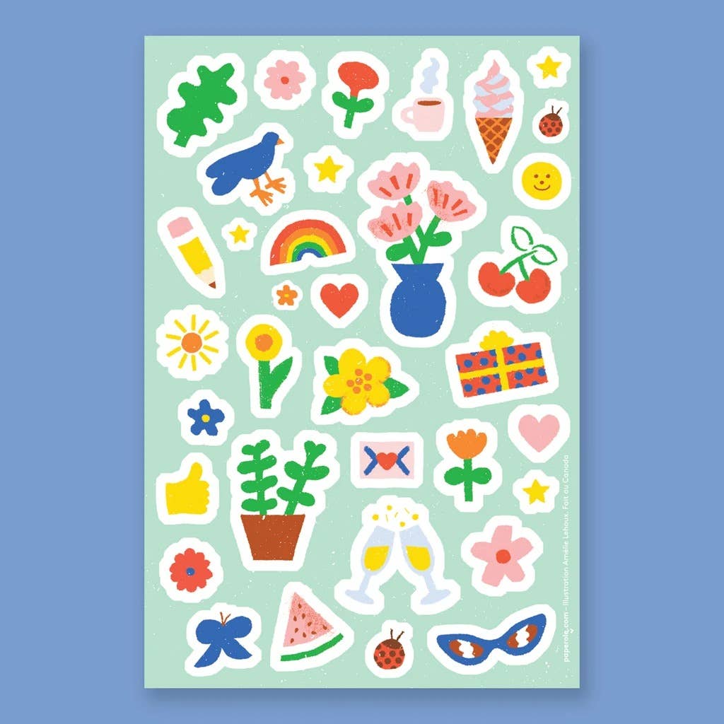 SPRING – Sticker Sheet – BIGGLE Souvenirs & Gift Shop