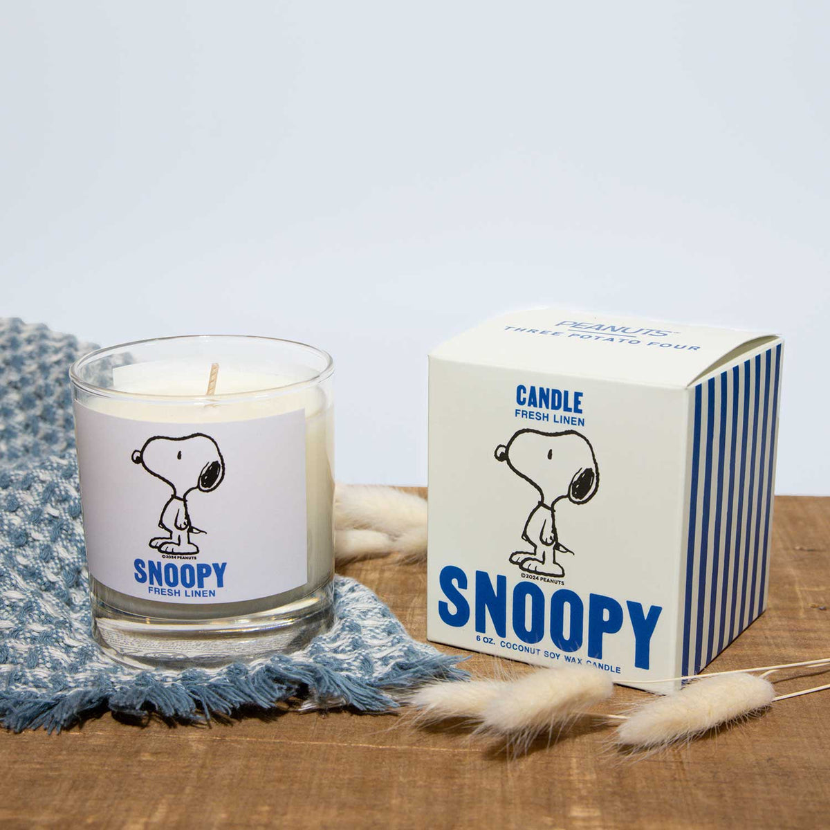 3P4 x Peanuts® Candle - Classic Snoopy (Fresh Linen) – BIGGLE Souvenirs ...