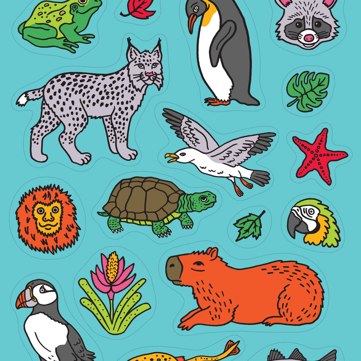 ANIMALS OF THE 5 ECOSYSTEMS OF THE AMERICAS – Sticker Sheet – BIGGLE ...