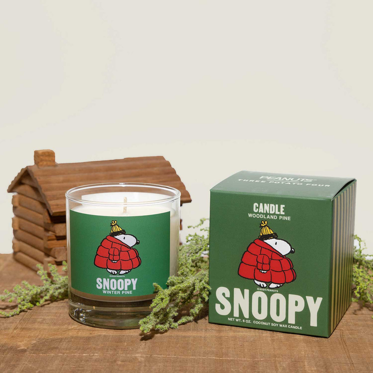 3P4 x Peanuts® Candle - Snoopy Puffy Coat (Pine) – BIGGLE Souvenirs ...