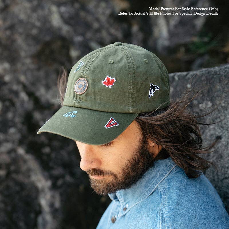 Banff Icons All-Over Embroidery Cotton Cap: Black – BIGGLE Souvenirs ...