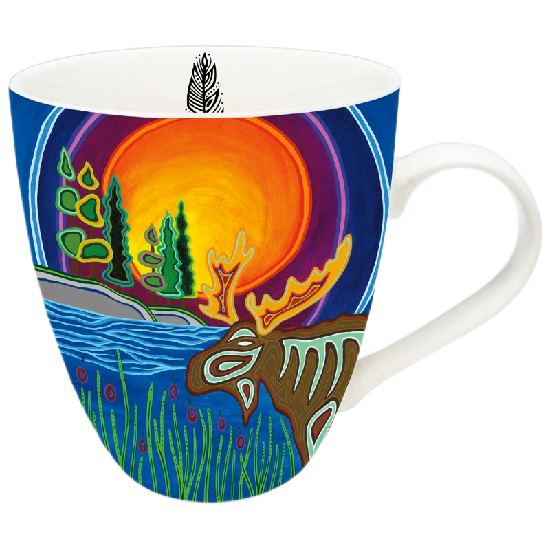 Indigenous Designed Mug Spirit of the Mooz By Patrick Hunter – BIGGLE ...