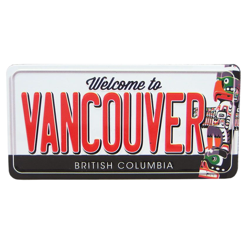 Special Souvenir Vancouver Metal License Fridge Magnet – BIGGLE ...